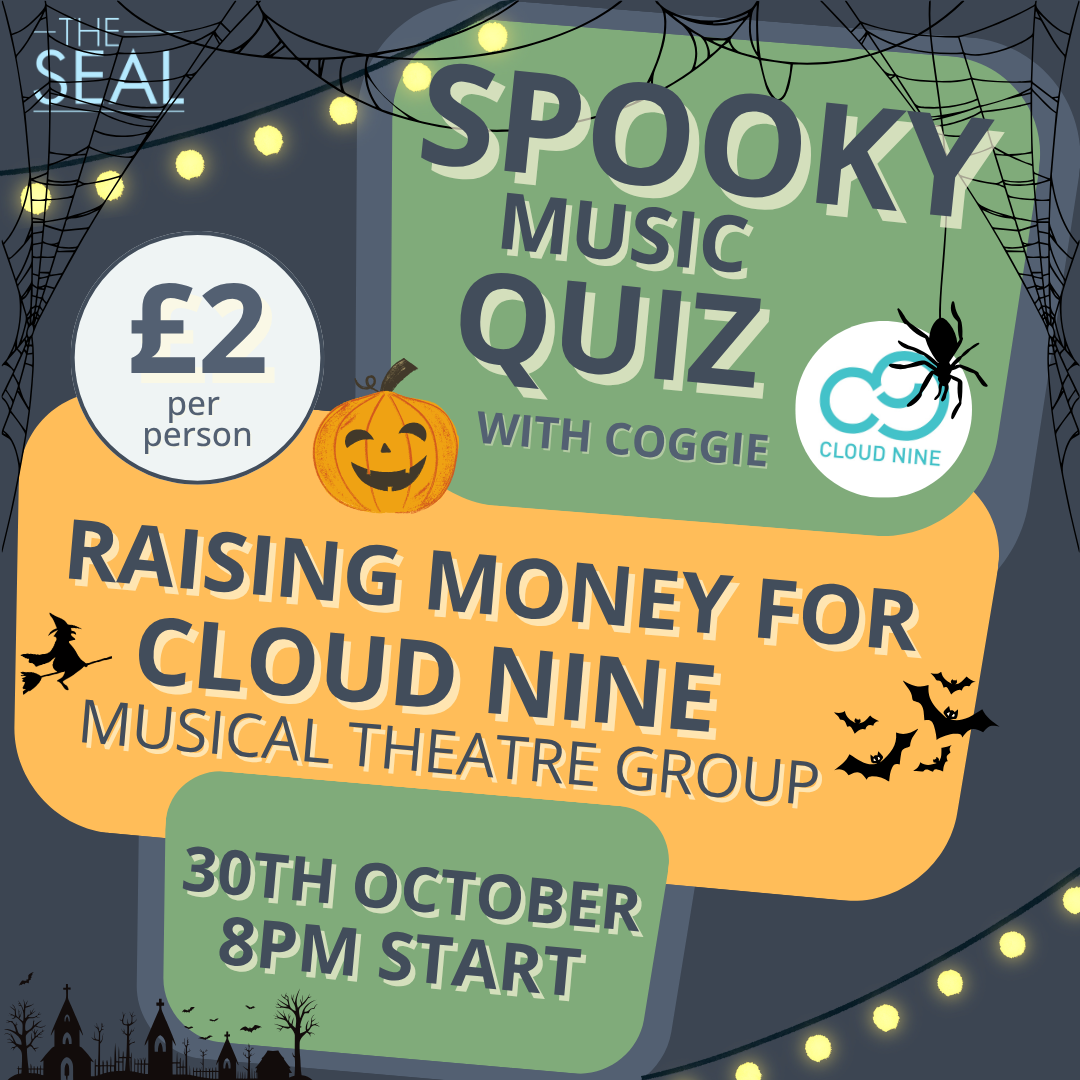 Spooky Music Quiz - The Seal, Selsey, West Sussex